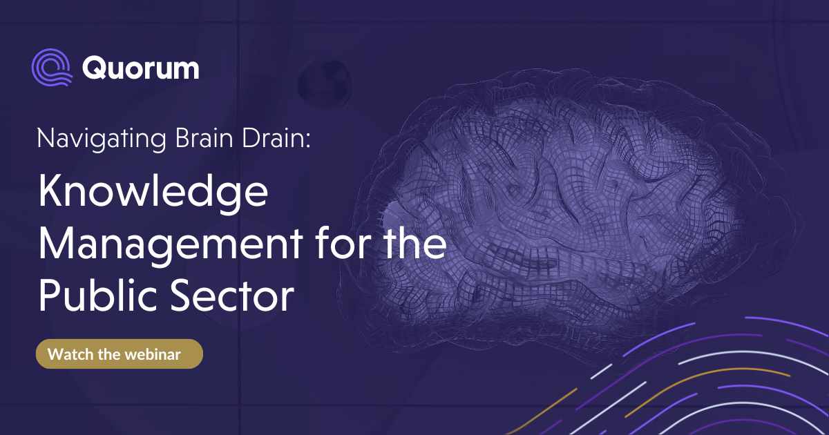 Navigating Brain Drain: Knowledge Management for the Public Sector | Quorum