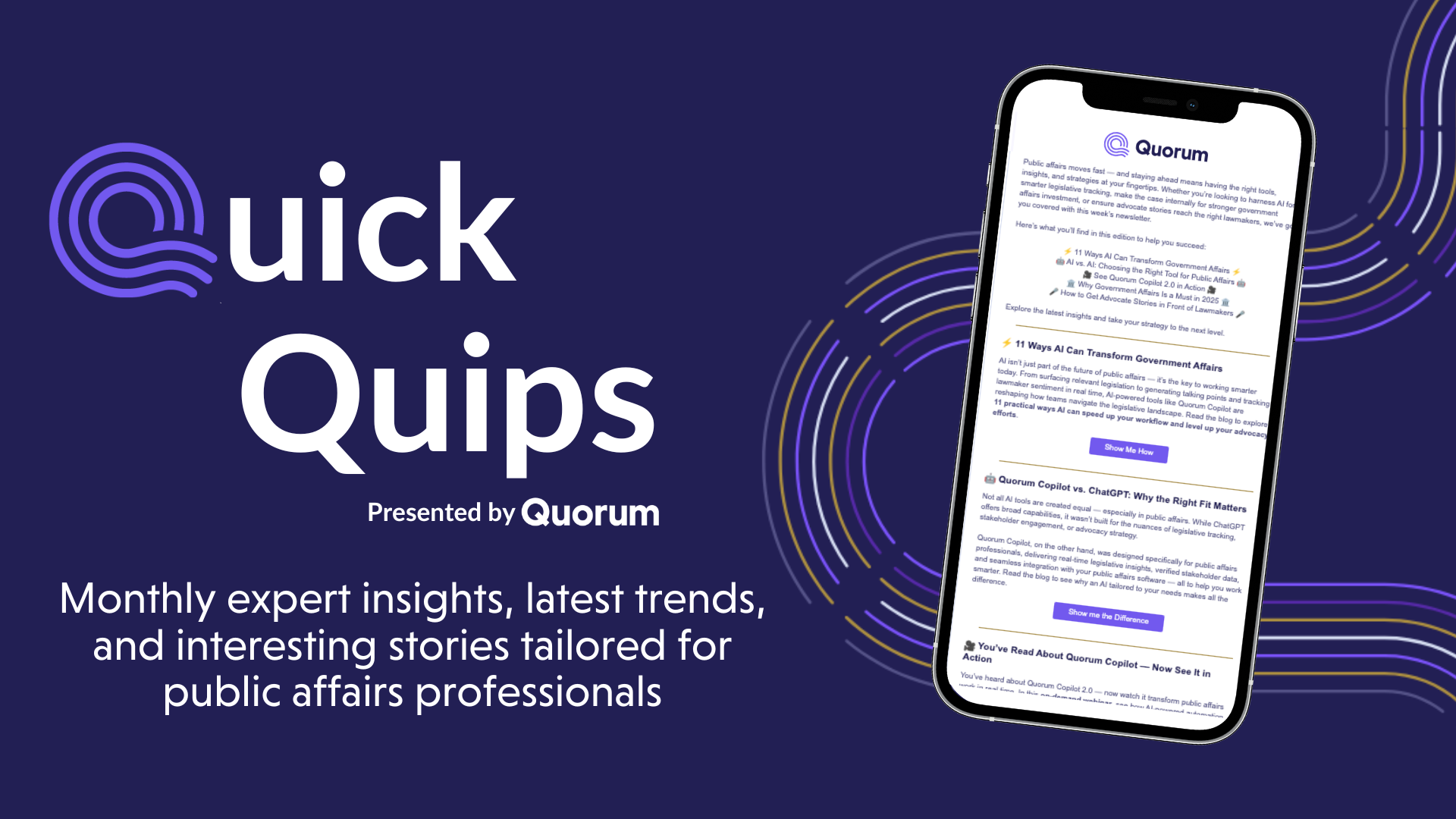Quick Quips: April Edition | Quorum